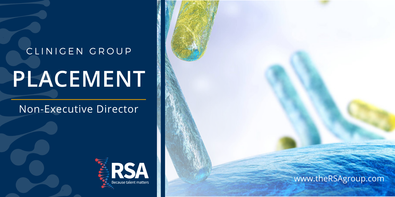The RSA Group completes search for Clinigen Group - Sharon Curran ...